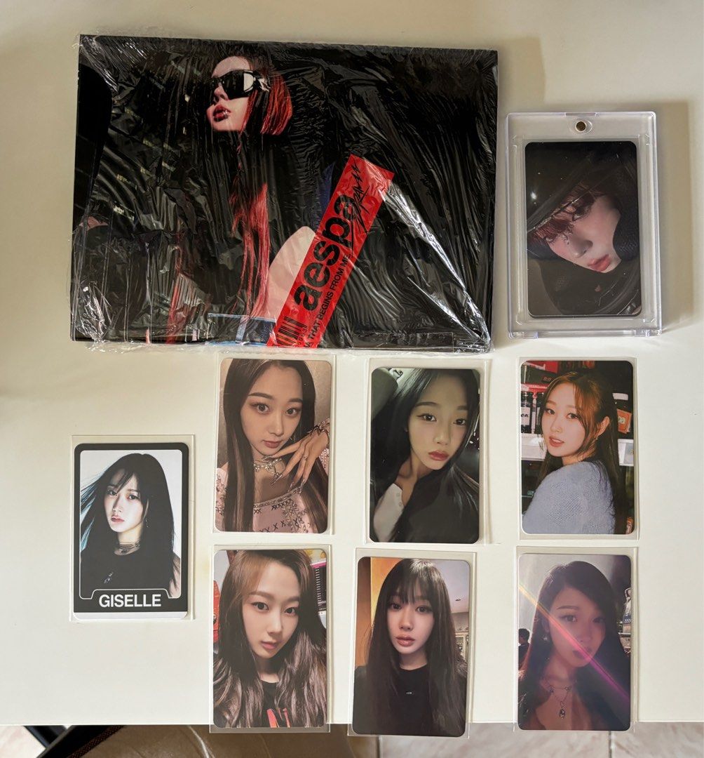 [SET] Aespa Drama Giant Winter Album + Giselle Photocards, Hobbies & Toys, Memorabilia ...