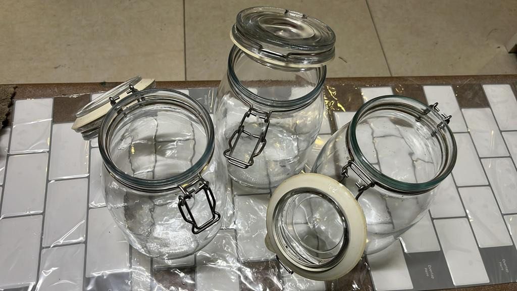 Air Tight Seal Glassware/ Glass jars, TV & Home Appliances, Kitchen ...