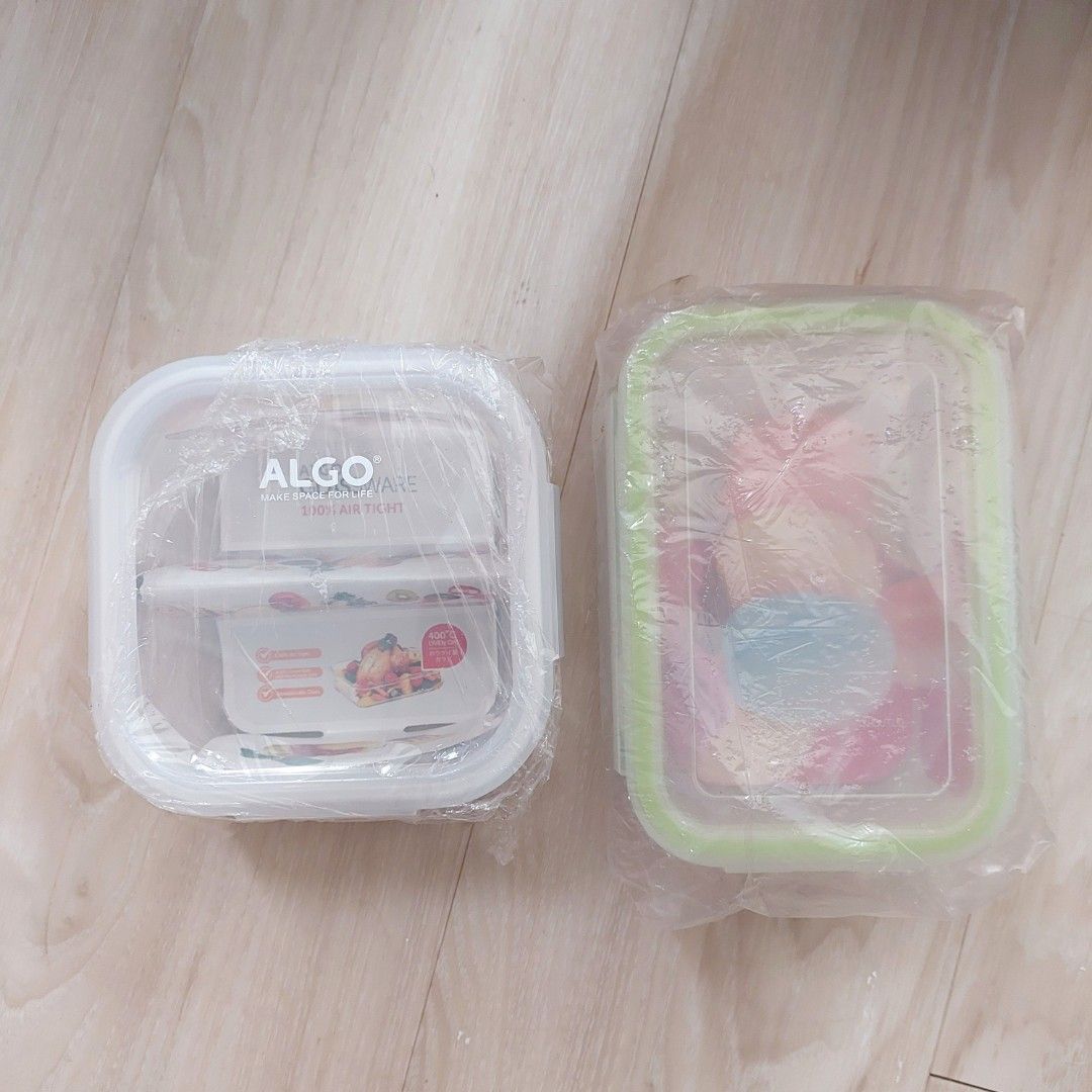 Algo Glassware 800ml Airtight Container Food Storage Box Lunch Glass ...