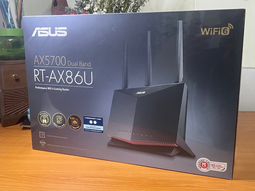 ASUS AX5700 RT-AX86U Wifi 6 Gaming Router, Computers & Tech, Parts ...
