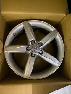 Audi 18 Inch Original Rims, Car Accessories, Tyres & Rims on Carousell