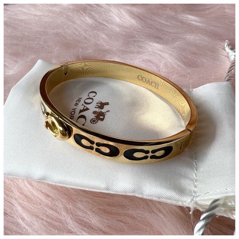 AUTHENTIC COACH LOGO BANGLE, Women's Fashion, Jewelry & Organizers ...