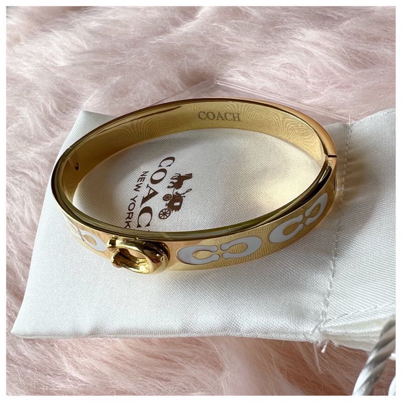 AUTHENTIC COACH LOGO BANGLE, Women's Fashion, Jewelry & Organizers ...