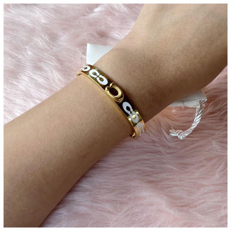 AUTHENTIC COACH LOGO BANGLE, Women's Fashion, Jewelry & Organizers ...