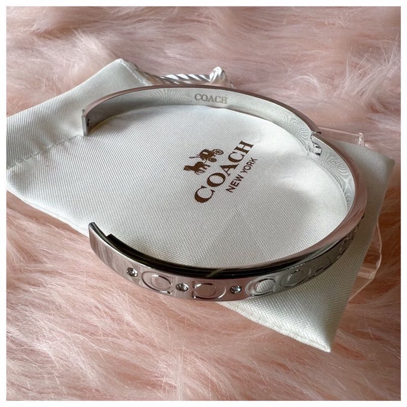 AUTHENTIC COACH LOGO BANGLE, Women's Fashion, Jewelry & Organizers ...