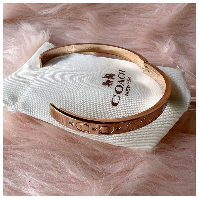 AUTHENTIC COACH LOGO BANGLE, Women's Fashion, Jewelry & Organizers ...