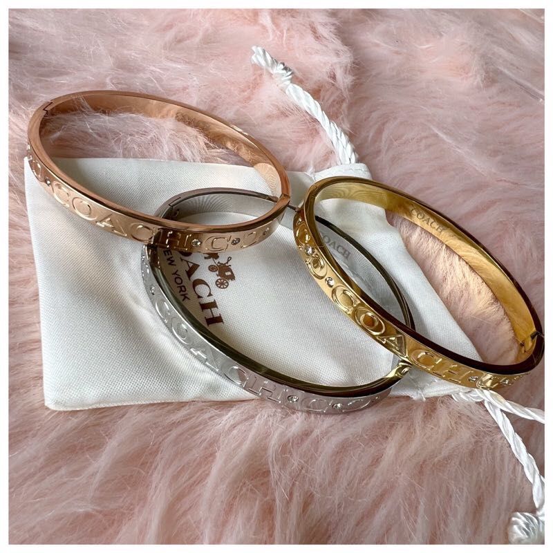 AUTHENTIC COACH LOGO BANGLE, Women's Fashion, Jewelry & Organizers ...