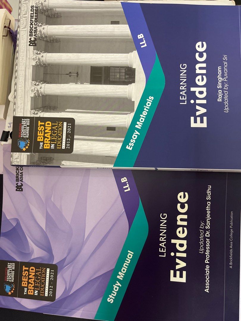 BAC Manual (Evidence), Hobbies & Toys, Books & Magazines, Textbooks on ...