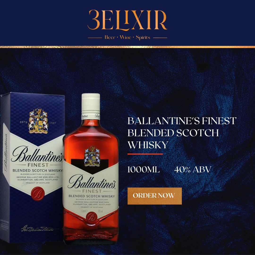Ballantine's Finest Blended Scotch Whisky, Food & Drinks, Alcoholic ...