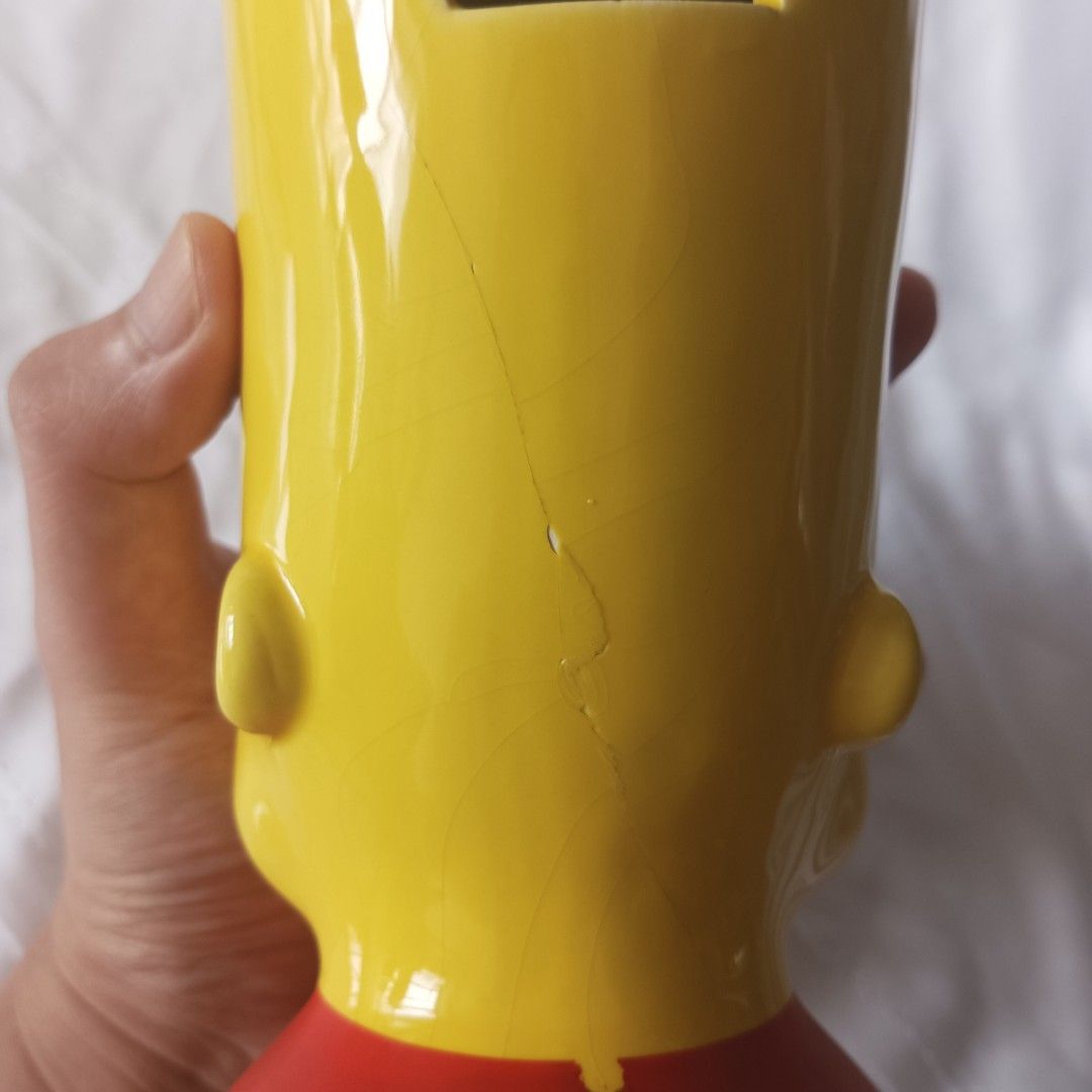 Bart Simpson Ceramic Head Bank, Hobbies & Toys, Collectibles ...