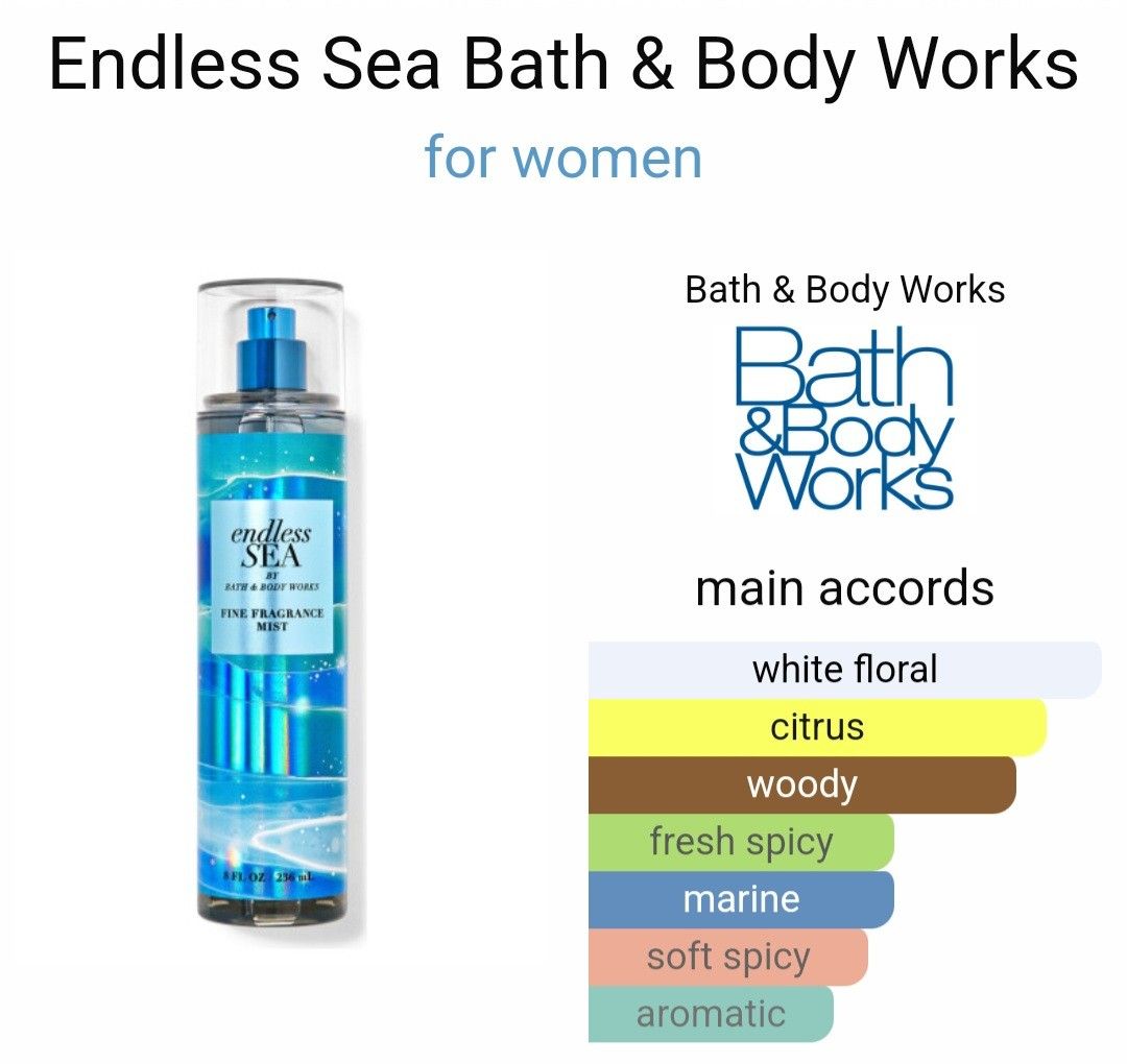 Bath & Body Works Endless Sea Fragrance Mist, Beauty & Personal Care ...