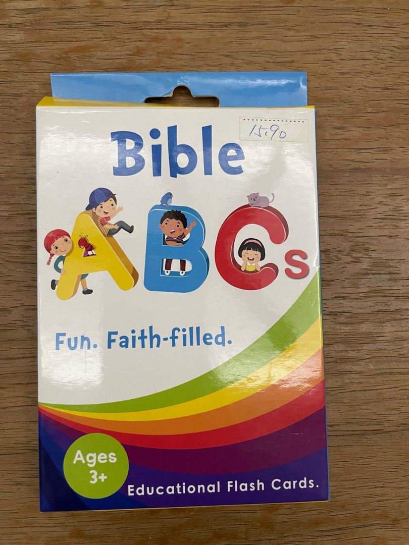 Bible educational flash cards ABC alphabet, Babies & Kids, Infant ...