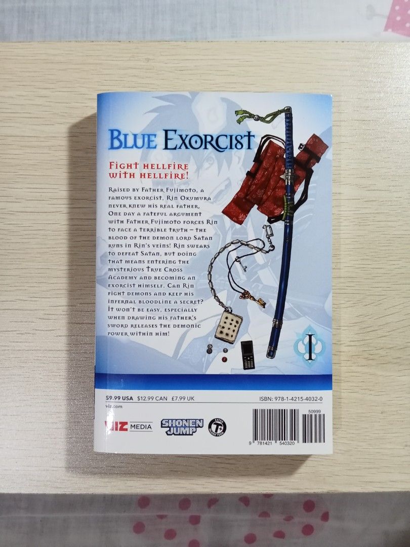 Blue Exorcist Volume 1 by Kazue Kato, Hobbies & Toys, Books & Magazines ...
