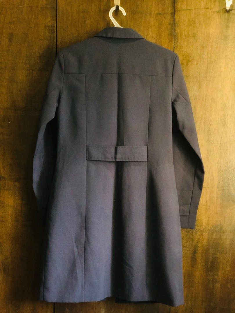 Blue Long Jacket, Women's Fashion, Coats, Jackets and Outerwear on ...