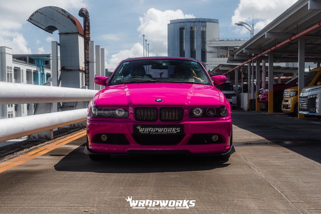 BMW E36 - Gloss Magenta Full Wrap, Car Accessories, Accessories on ...