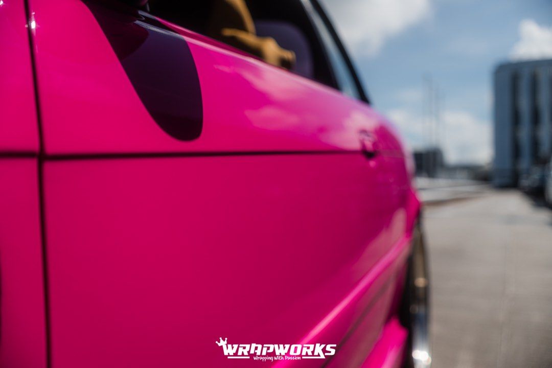BMW E36 - Gloss Magenta Full Wrap, Car Accessories, Accessories on ...