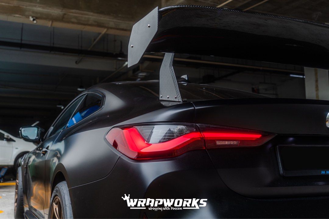 Bmw G82 M4C - Satin Black Full Wrap, Car Accessories, Accessories on ...