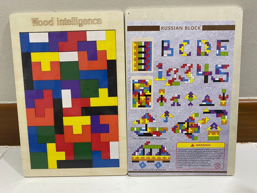 Brand New - Wooden Russian Block Colourful Puzzles 2 sets, Hobbies ...