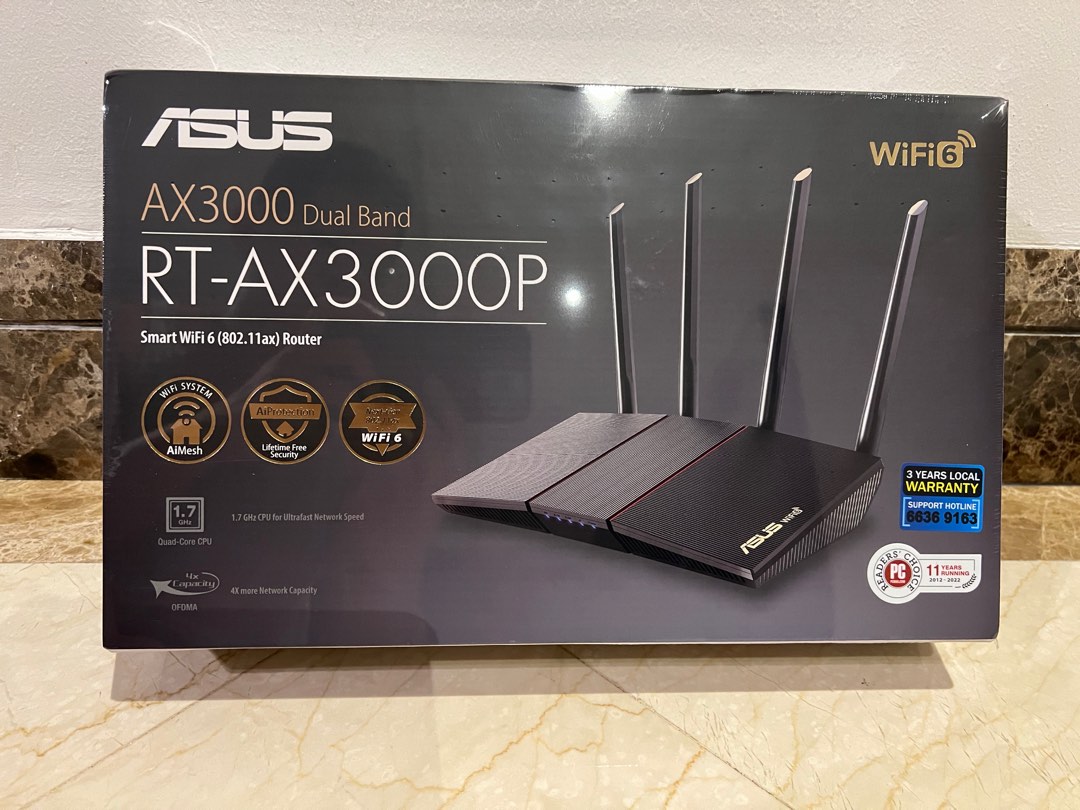 Brand new Asus RT-AX3000P router, Computers & Tech, Parts & Accessories ...