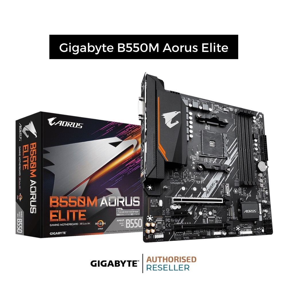 SOLD [BRAND NEW] Gigabyte B550M Aorus Elite (Ryzen 3000 Series) AM4 ...