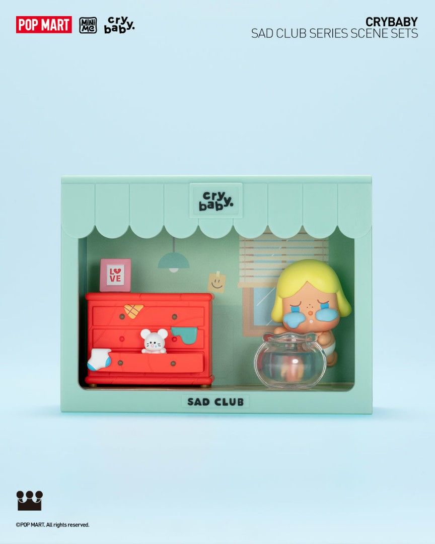 [BRAND NEW! POPMART] POPMART CRYBABY SAD CLUB SERIES SCENE SETS FULL ...