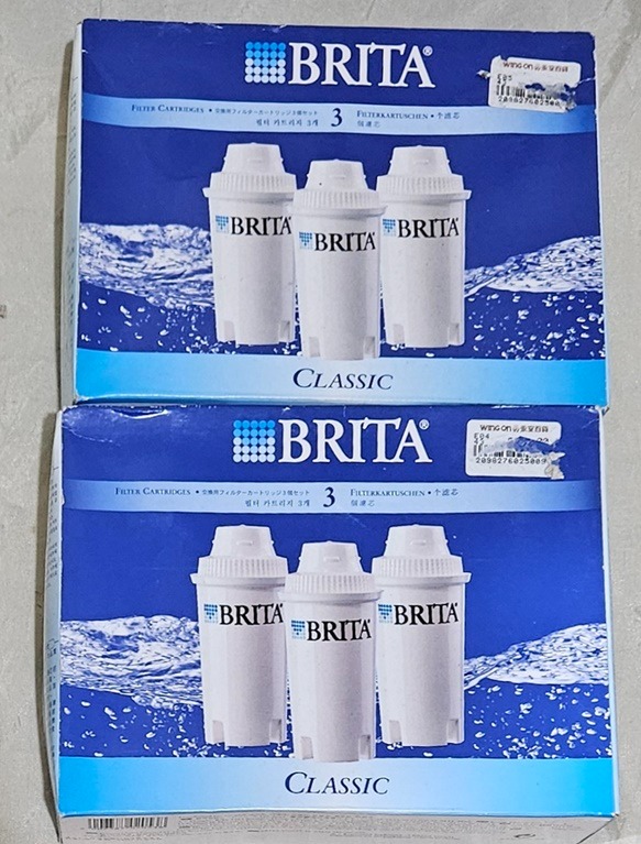 BRITA CLASSIC FILTER 濾芯, 兩盒, 共6個, 家庭電器, 廚房電器, 濾水器及飲水機 - Carousell