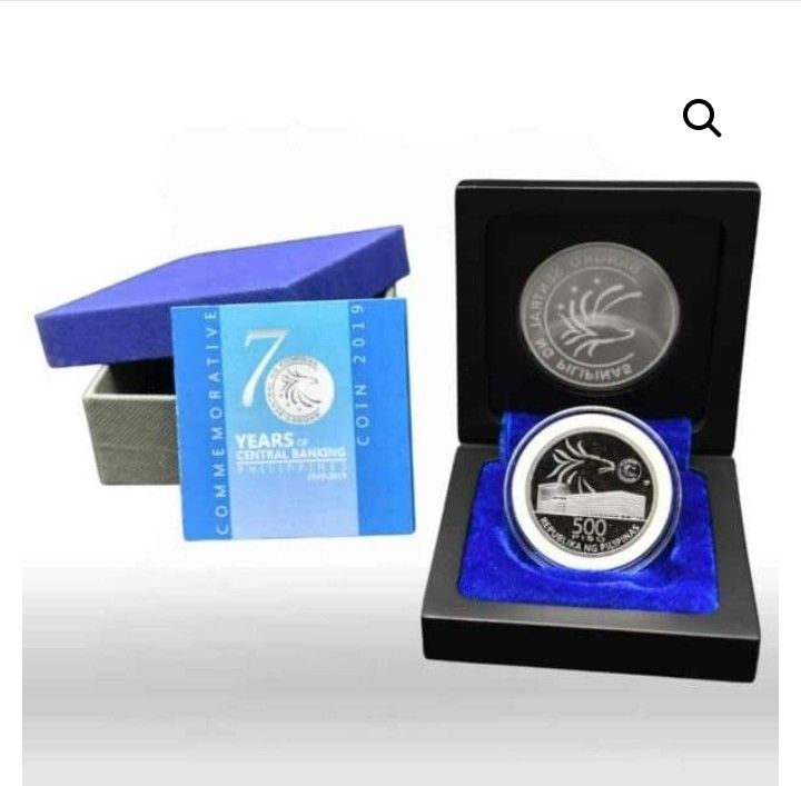 BSP 7OTH AND 25TH 500 PISO COMMEMORATIVE SILVER COINS COMPLETE SET WITH ...