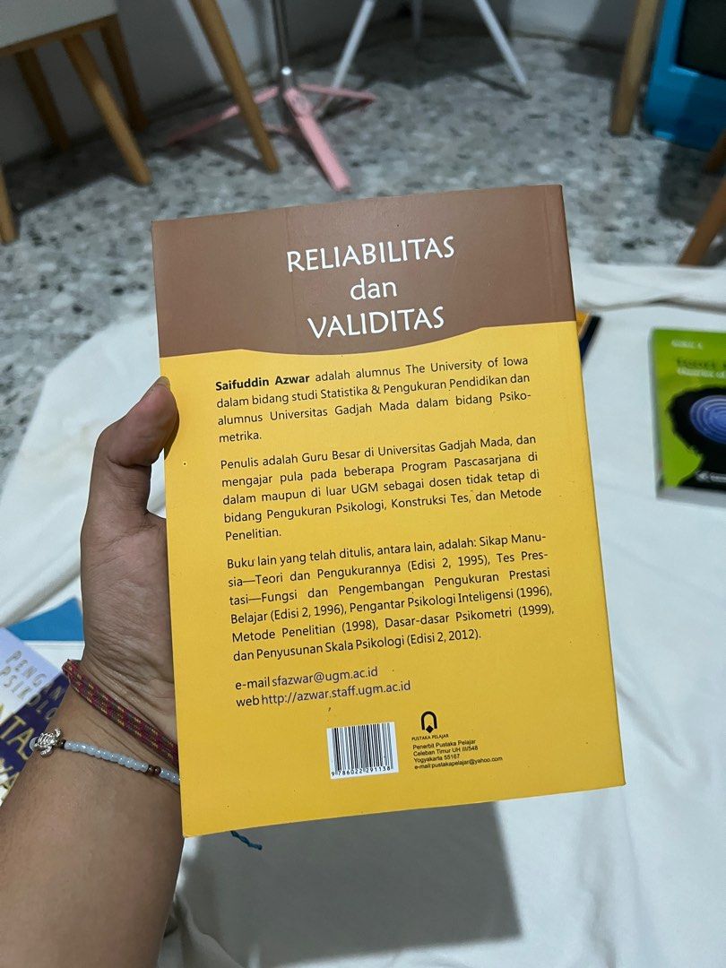 Buku Psikologi Validitas & Reliabilitas Penulis: Saifuddin Azwar ...