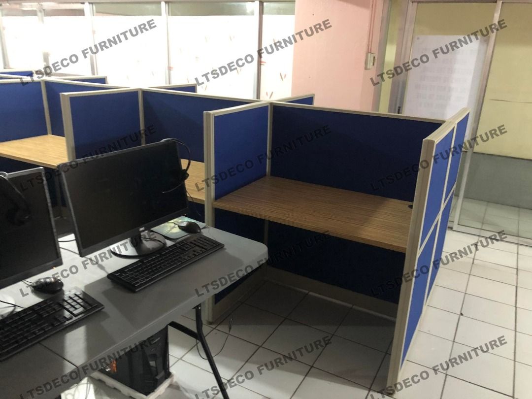 CALL CENTER MODULAR TABLE OFFICE PARTITIONS, Furniture & Home Living ...