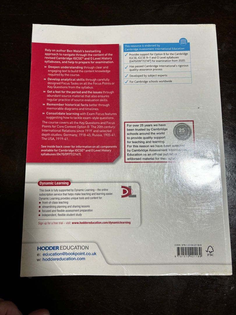 Cambridge IGCSE & O Level History Option B : The 20th Century, Hobbies & Toys, Books & Magazines ...