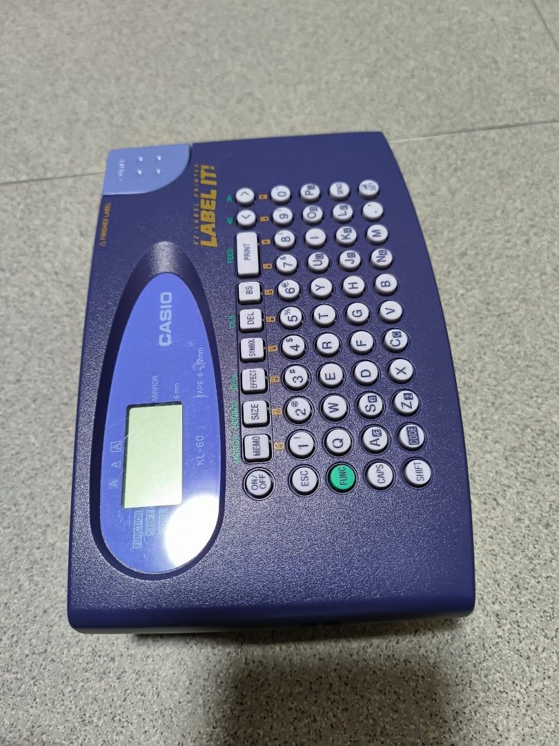 Casio label printer KL-60, Computers & Tech, Printers, Scanners & Copiers on Carousell