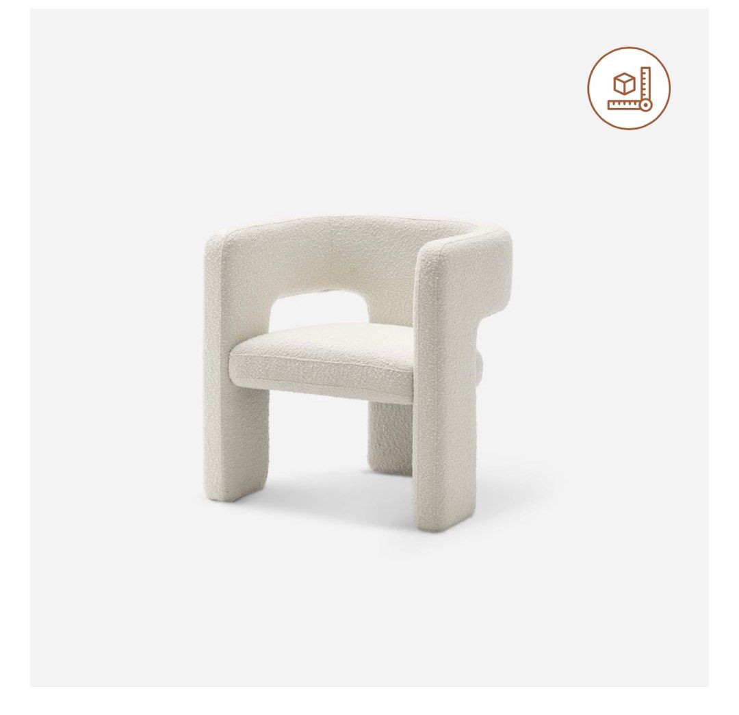 Castlery Paloma boucle chair, Furniture & Home Living, Furniture ...