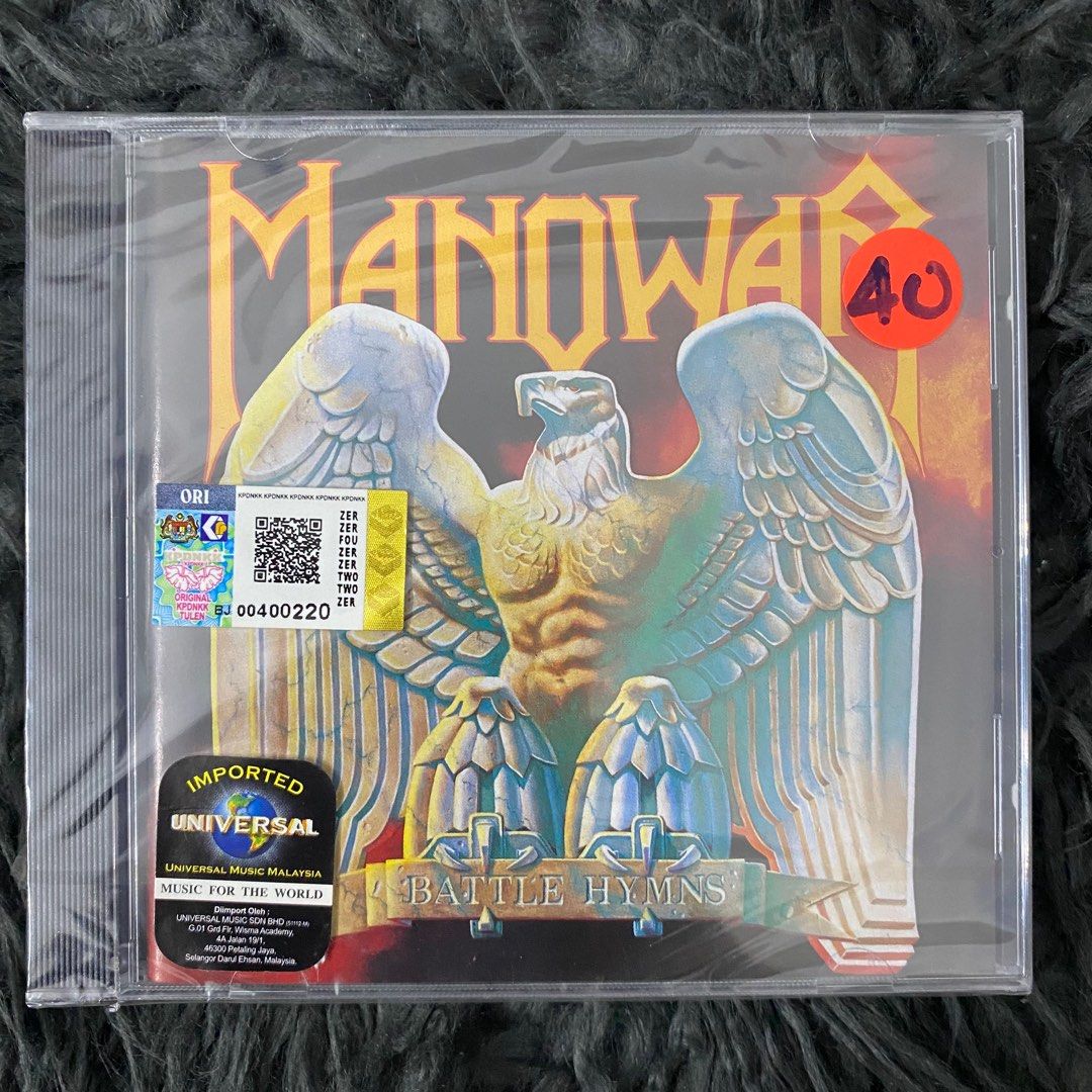 CD MANOWAR battle hymns, Hobbies & Toys, Music & Media, CDs & DVDs on ...