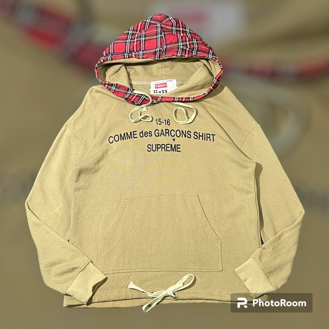 CDG COLLAB TO SUPREME HODDIE JACKET, Luxury, Apparel on Carousell