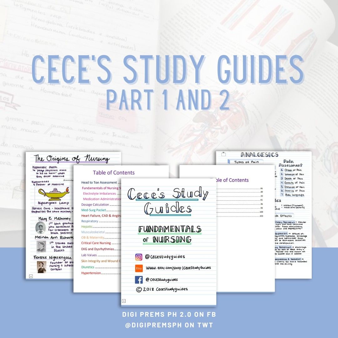 Cece's Study Guides Part 1 and 2, Hobbies & Toys, Books & Magazines ...