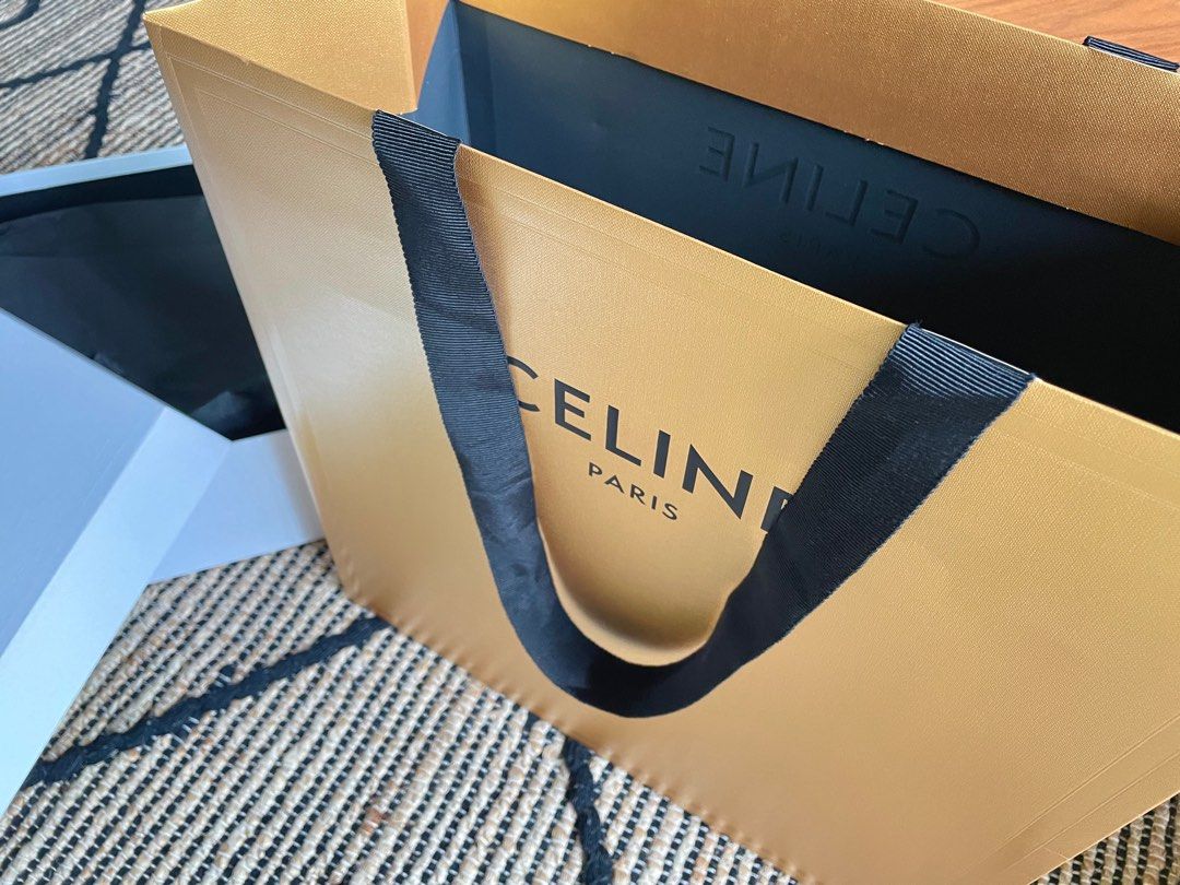 Celine paper bag and box, Women's Fashion, Watches & Accessories, Other ...