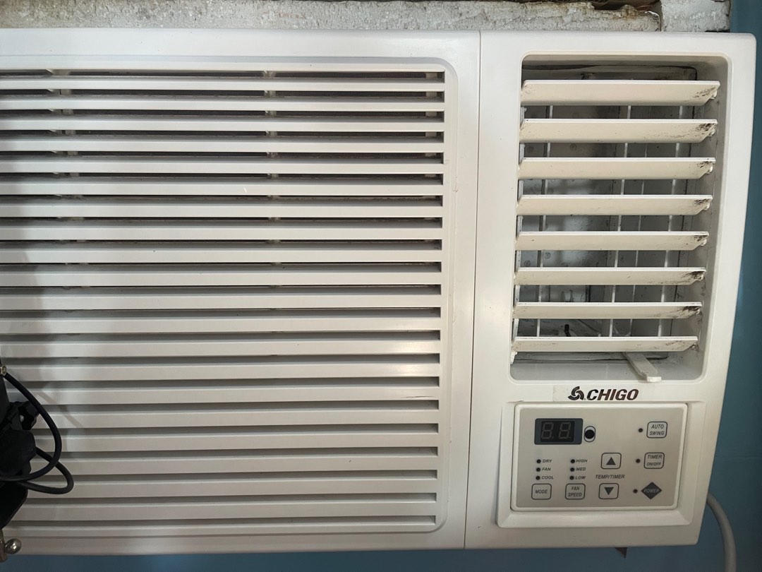 CHIGO AIRCON WINDOW TYPE 1.5HP SEMI INVERTER, TV & Home Appliances, Air ...