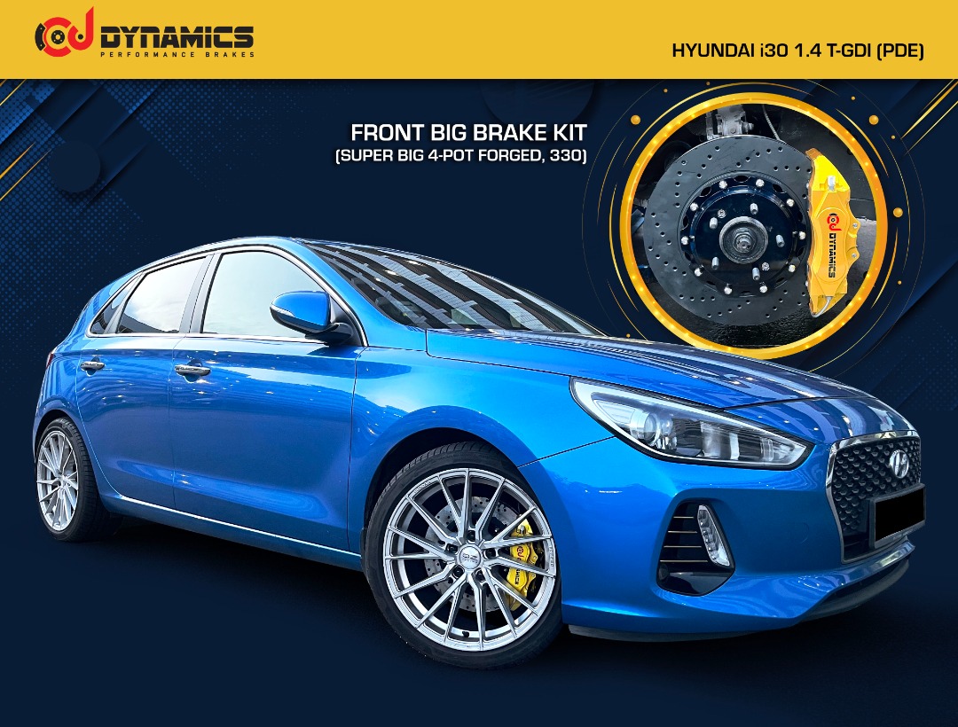CJ DYNAMICS FRONT BIG BRAKE KIT (SUPER BIG 4-POT FORGED, 330) ON ...