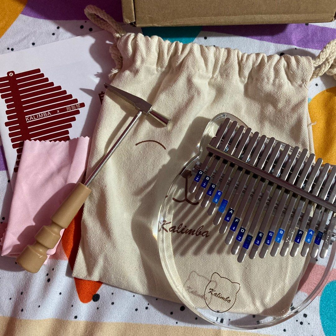 Clear Acrylic Kalimba, Hobbies & Toys, Music & Media, Musical ...