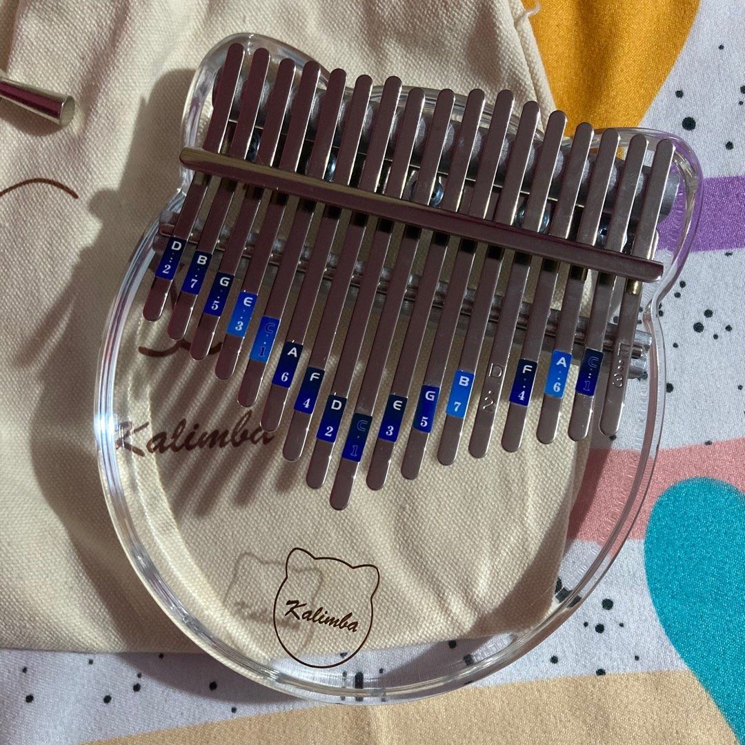 Clear Acrylic Kalimba, Hobbies & Toys, Music & Media, Musical ...