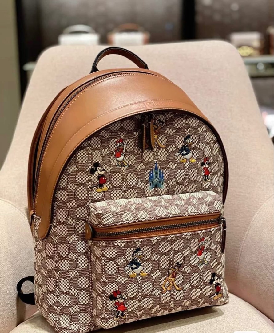 Coach backpack x disney, Luxury, Bags & Wallets on Carousell
