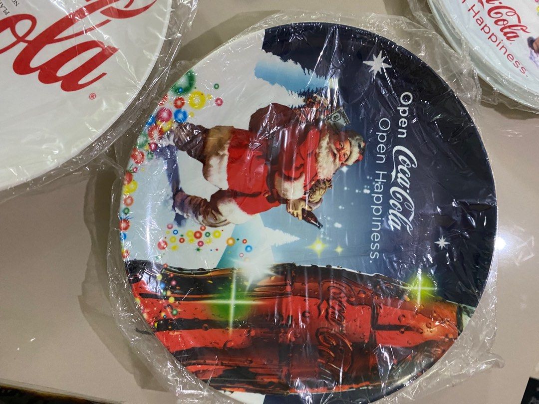 Coca Cola Christmas Plates, Furniture & Home Living, Kitchenware ...