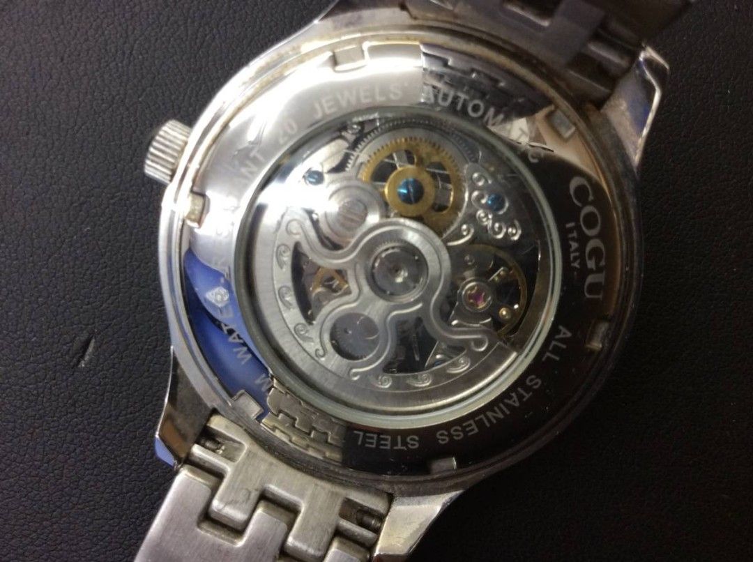 Cogu Italy Skeleton Automatic Watch, Women's Fashion, Watches ...