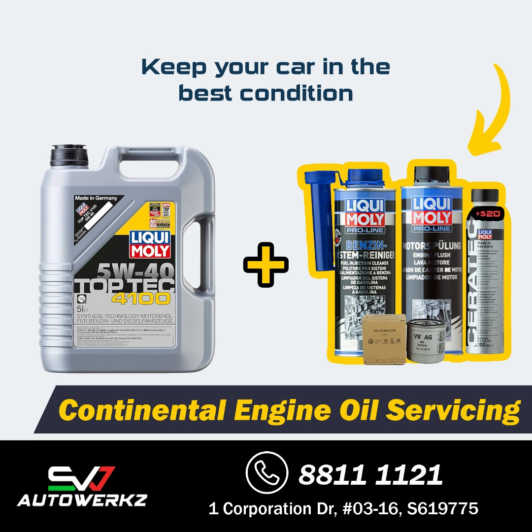 Continental Engine Oil Servicing, 5W40 Oil Change Package, Car Service ...