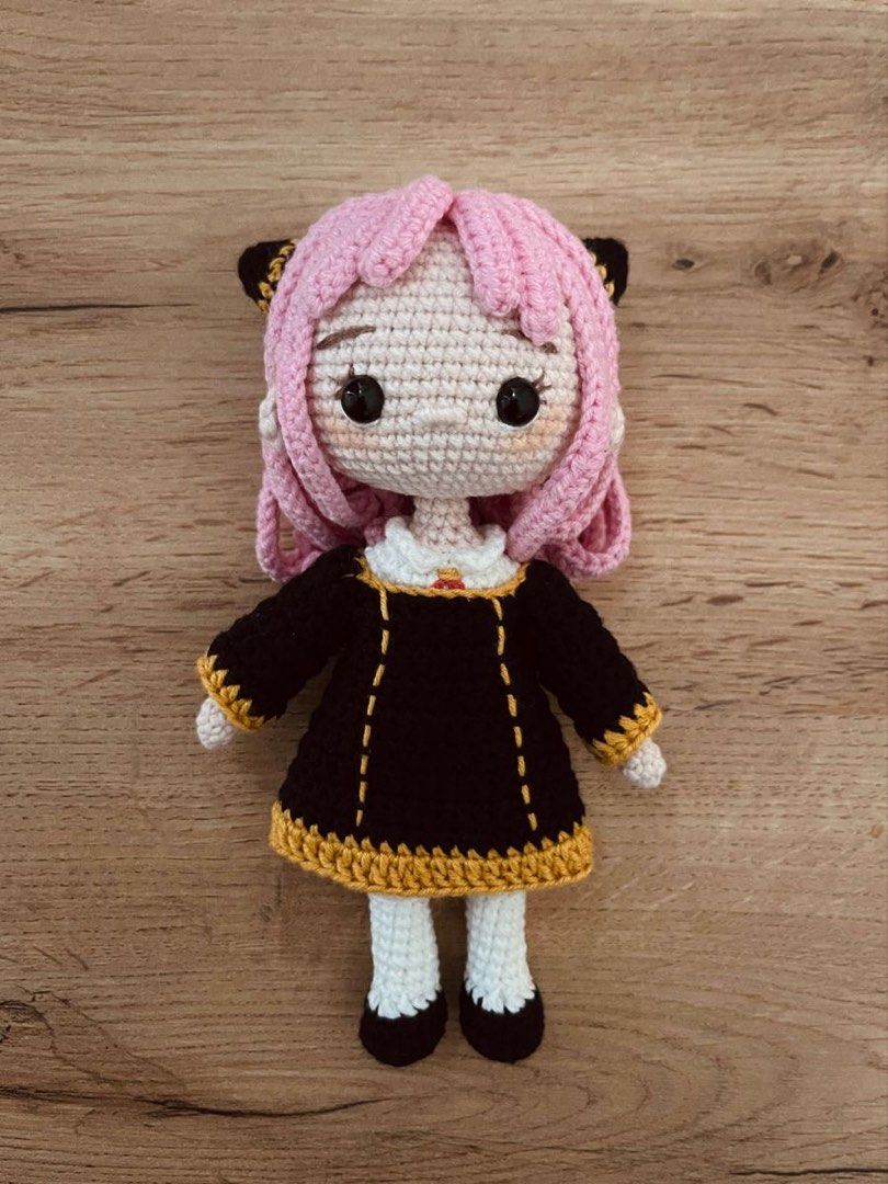 Crochet anya forger amigurumi doll, Hobbies & Toys, Toys & Games on ...
