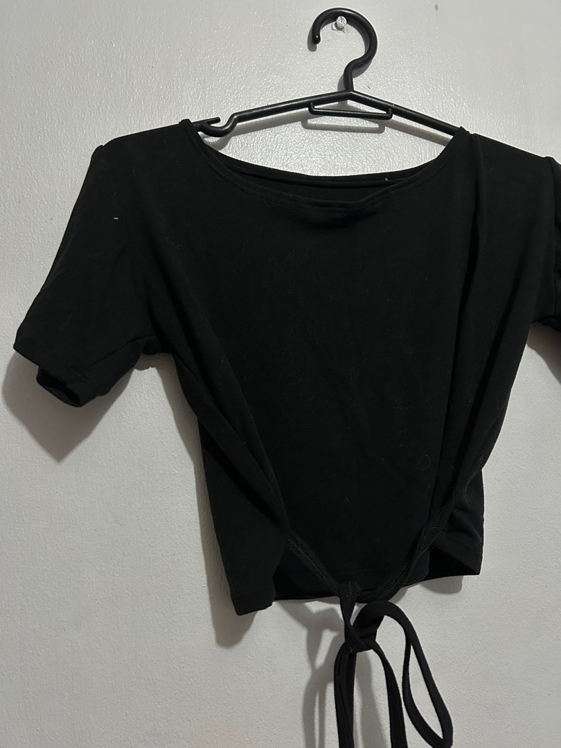 Crossed body string top, Women's Fashion, Tops, Shirts on Carousell