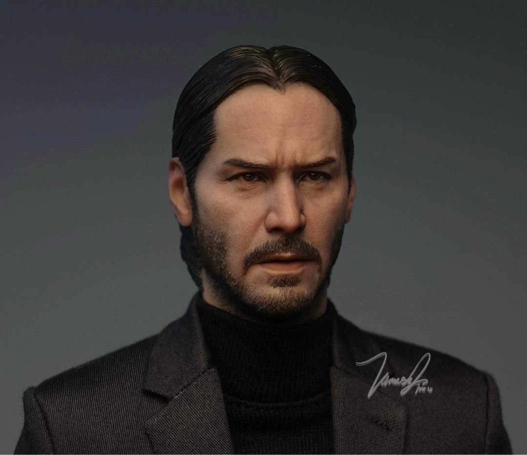 Extremely Rare Custom 1/6 John Wick hand painted figure, Hobbies & Toys ...