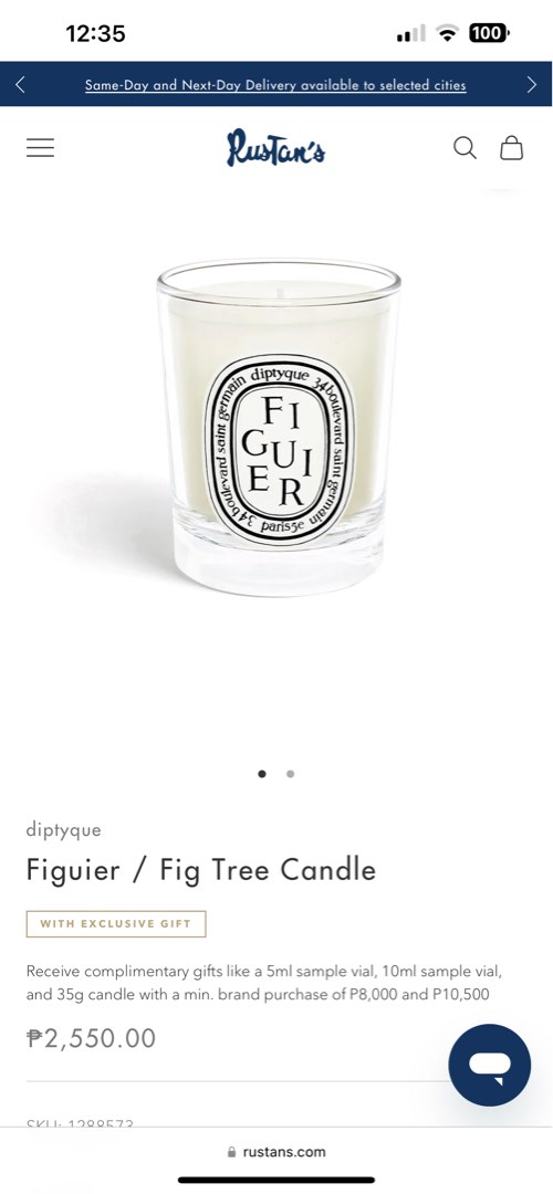 Diptyque Figuier / Fig Tree Candle 70g, Furniture & Home Living, Home ...
