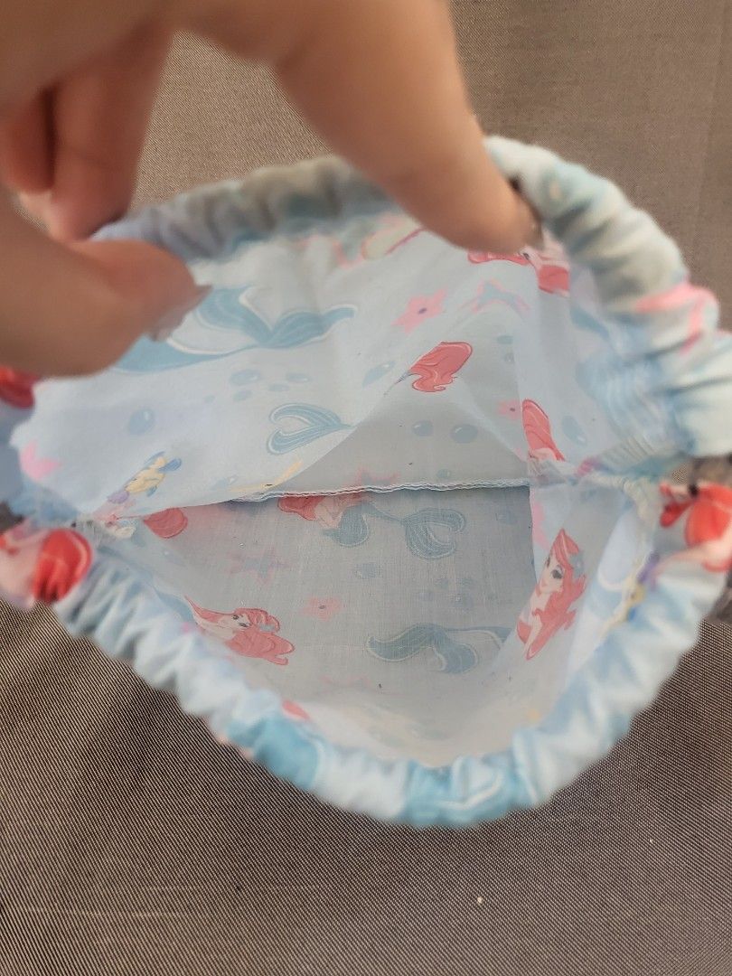 Disney Princess Ariel Blue Drawstring Pouch, Women's Fashion, Bags ...