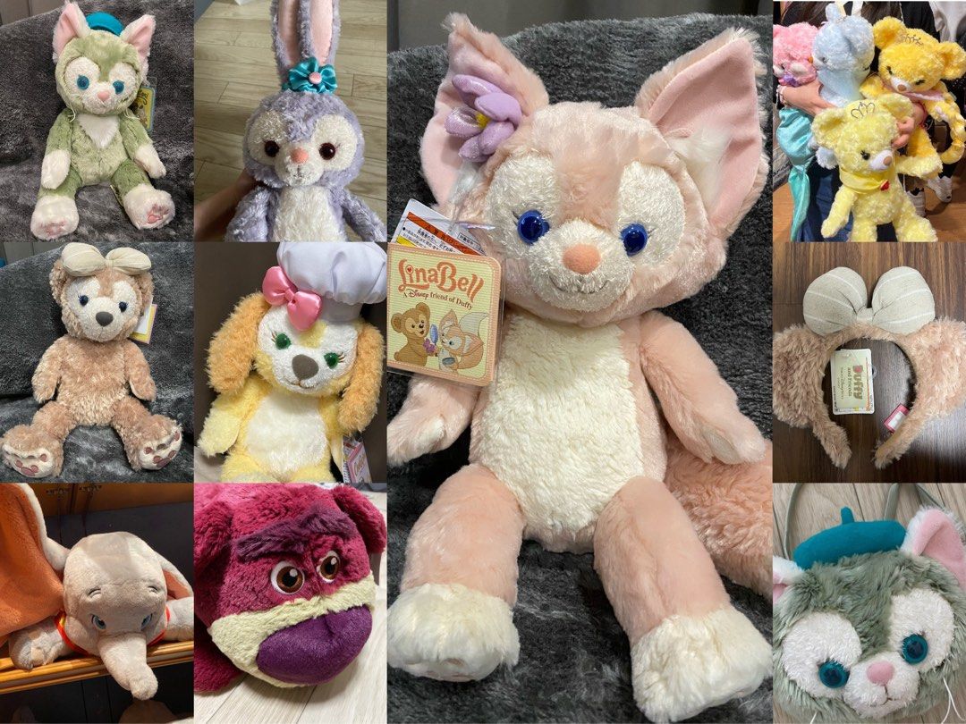 Disney Tokyo Disney Sea Duffy and friends Lina Bell Stella Cookie Ann Gelatoni 2024 32cm Lotso ...